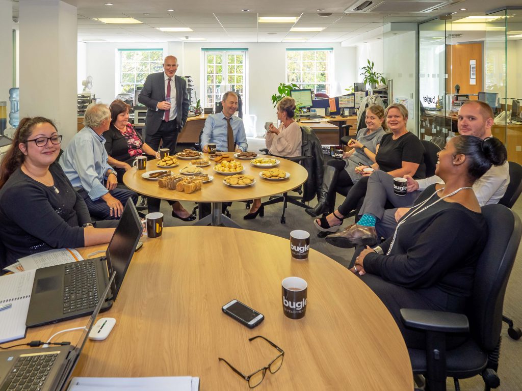The Bugler team take a break on World Mental Health Day - Bugler Group