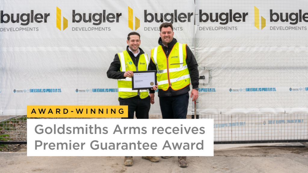 Goldsmiths Arms team receives Premier Guarantee Award