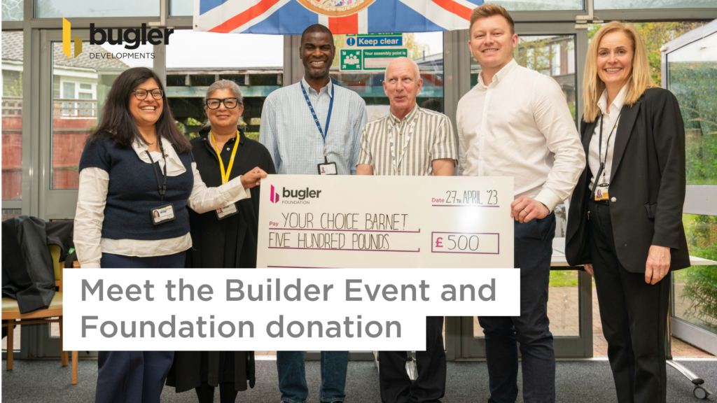 Meet the Builder Event and Foundation Donation at Broadfields